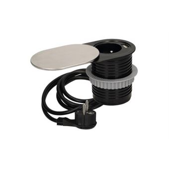 Bloc prise slidy avec cache-inox coulissant - Équipements électriques ...