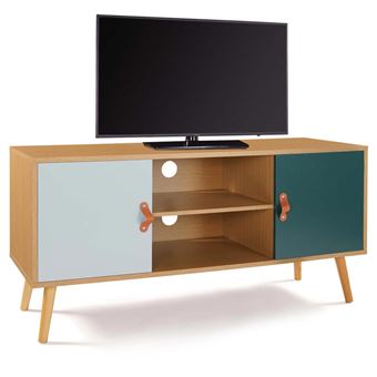 Meuble tv scandinave alize bois et vert - Achat & prix | fnac