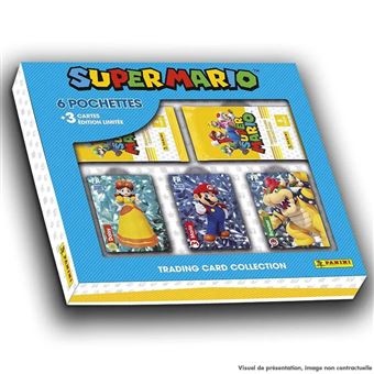 Cartes Panini - Super Mario - Coffret (6 Pochettes + 3 Cartes édit ...