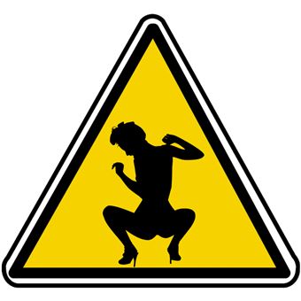 silhouette pin-up 36 (5x4.5cm) - Sticker/autocollant - Autocollant et ...