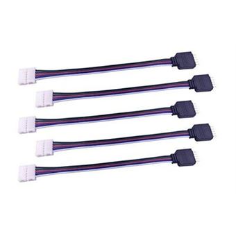 Litaelek câble de connecteur led rgbw 5 broches pour bande led smd 5050 ...