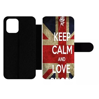 Etui My-Kase pour iPhone 12 - rugby england - Simili-cuir - Noir ...