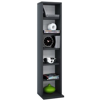 Meuble CD DVD meuble compartiment Elementa (Noir) - Support TV - Achat ...