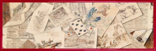 Poster Reproduction Encadré: Journaux - Collage De Journaux Avec Cartes ...