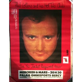 Phil COLLINS - 100x150 cm - AFFICHE / POSTER - Achat & prix | fnac