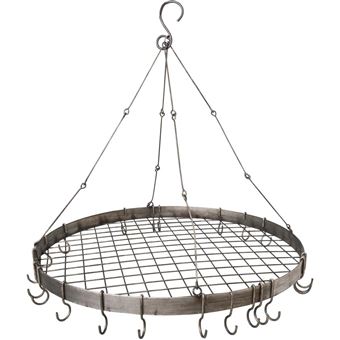 Antic Line Créations - Casserolier rond à suspendre en fer 70.5 cm ...