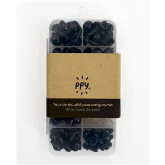 Set d'Yeux pour Amigurumis - Phildar – 100 pièces avec boîte de ...