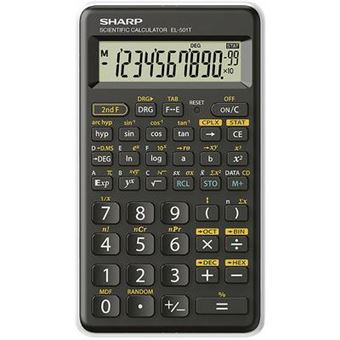 Sharp EL-501 T Calculatrice de poche Ecran: 12 à pile(s) (L x l x H) 127 x 73 x 13 mm ...