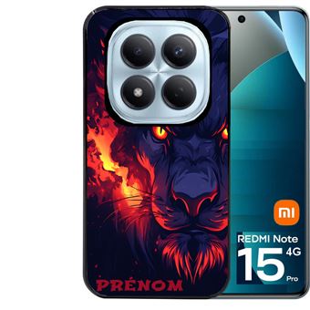 Coque noire Taperso pour Redmi note 15 PRO 4G avec motif lion anime ...