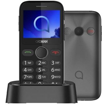 Téléphone Portable Basique Alcatel 2020X 2.4 QVGA 4Mo 16Mo Gris ...