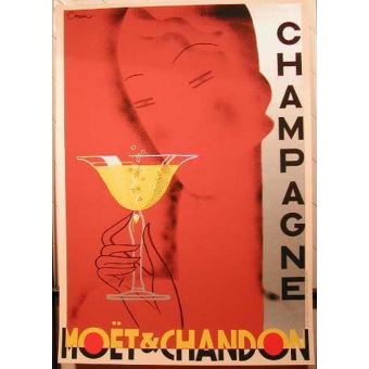 Champagne Moet & Chandon - 70x100 cm - AFFICHE / POSTER - Achat & prix ...