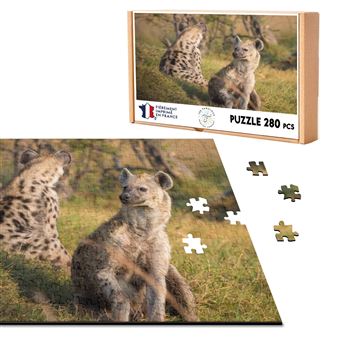 Puzzle classique 280 pièces - Fabulous - Jeunes Hyènes dans la Savane ...