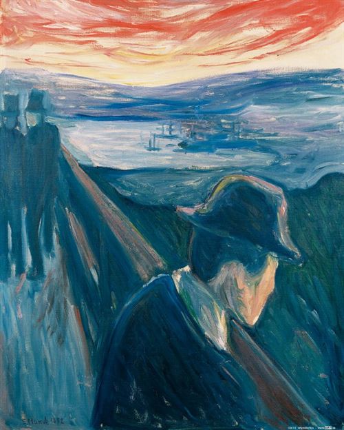 Edvard Munch Poster Reproduction - Le Désespoir, 1892 (50x40 cm ...