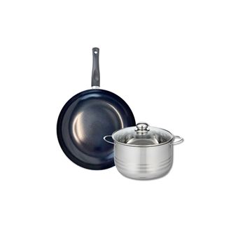 Ensemble de 1 Poêle de cuisson 28 cm et 1 faitout 20 cm Elo Prima Brillant - Casserole - Achat ...
