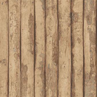 Homestyle Papier peint Old Wood Marron - Décoration des murs - Achat ...