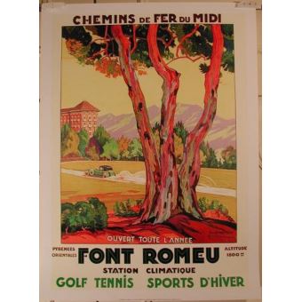 Font Romeu - 50x70 cm - AFFICHE / POSTER - Achat & prix | fnac