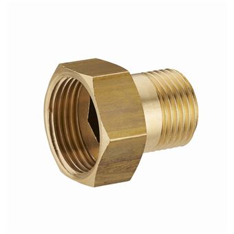 Raccord compteur 2 pièces mâle M1/2' (15x21) femelle écrou libre F3/4' (20x27) NOYON & THIEBAULT ...