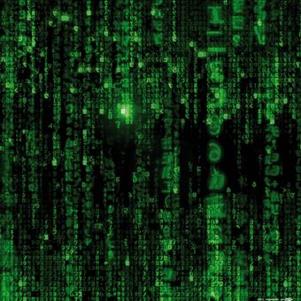 Matrix Poster Reproduction - Code Matrix, Pluie Verte (40x40 cm ...