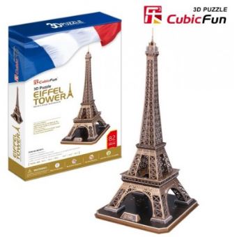 Puzzle 82 Pièces : Puzzle 3D - France, Paris : Tour Eiffel, Cubic Fun - Puzzle 3D - Achat & prix ...