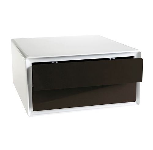 Module Easybox horizontal 2 tiroirs sans serrure couleur - Noir ...