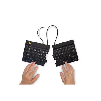 R-Go Split Clavier Ergonomique, QWERTY (Nordic), noir, filaire ...