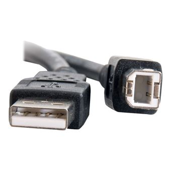 C2G 3.3ft USB A to USB B Cable - USB A to B Cable - USB 2.0 - Black - M ...