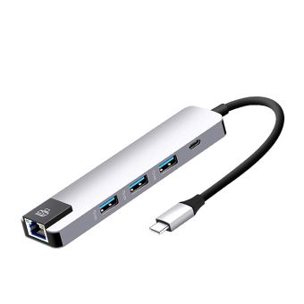 Heat-5In1 Usb De Type C Hub Usb 4K Hdmi C Un Adaptateur Lan Rj45 ...