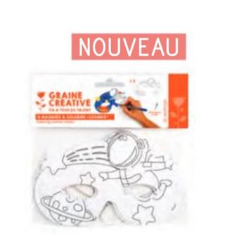 masques a decorer carton theme cosmo - Déguisement enfant - Achat ...