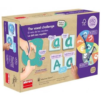 Akros - Le Défi des voyelles - Dès 3 ans - Jeu écriture et lettres ...