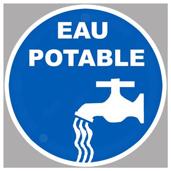 eau potable - 20cm - Sticker/autocollant - Autocollant et sticker ...