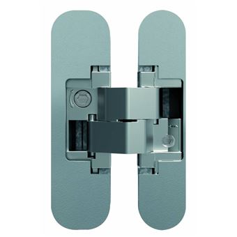 Charnière invisible noir réversible zamac satinée réglable 3 dim ...