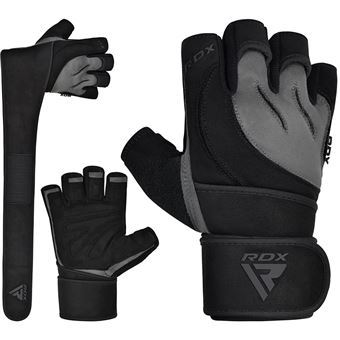 RDX L4 Gants Mitaines de Musculation Gants d'Haltérophilie Gris L ...