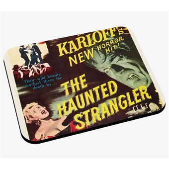 Tapis de souris Vieille affiche de film the haunted strangler rétro ...