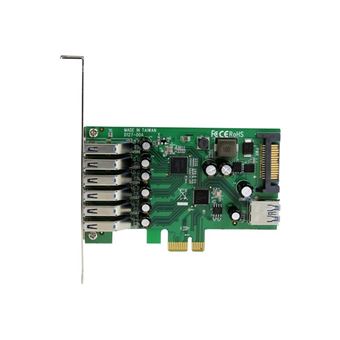 StarTech.com Carte contrôleur PCI Express à 7 ports USB 3.0 - 6 ...