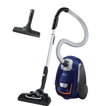 AEG VX8 Silence Aspirateur avec Sac Silence Force, couleur BLEU PROFOND - Aspirateur avec sac ...