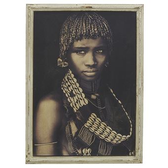 Aubry Gaspard - Tableau portrait femme africaine - Noir et blanc ...