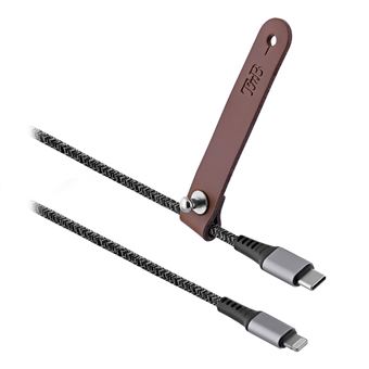 TNB PREMIUM - Câble USB-C/Lightning 1.5m nylon RPET connecteur métal ...