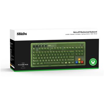 8BitDo Retro Mechanical Keyboard Xbox Edition (Clavier Qwerty 87 ...