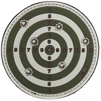 Patch écusson 3d pvc scratch cible numérotée verte - Pins et badges ...