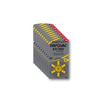 Rayovac r-extra-10 avancée piles auditives (type: 10, 60-pack) - Piles ...