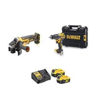Pack 2 outils 18V XR (DCD791 + DCG405) + 2 batteries 5Ah + chargeur ...