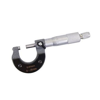 micrometre palmer au 1/100 ème de 0 à 25 mm - Silverline - Outils de ...