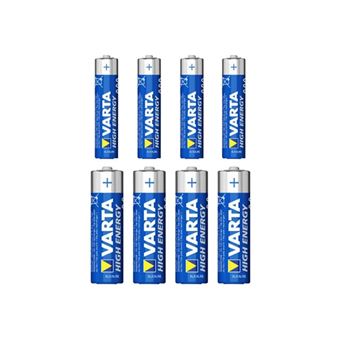 Varta High Energy - Batterie 8 x AA / AAA - Alcaline - Piles - Achat & prix | fnac