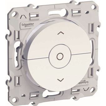 Interrupteur ODACE blanc à 3 boutons montée/descnte/stop - SCHNEIDER ...