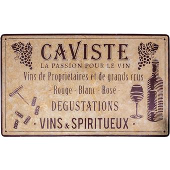 Antic Line Créations - Grande plaque vintage en fer 122,5 x 74 cm ...