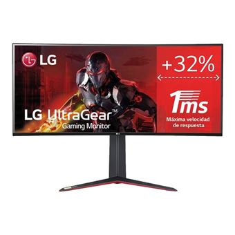 Ecran LED PC gaming LG 34GN850P-B 34" incurvé UWQHD Noir et Rouge ...
