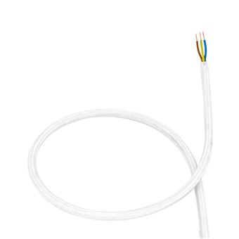 TechBrey Câble Électrique Textile Blanc 3m - Électricité et domotique ...