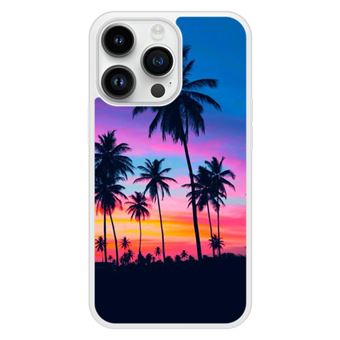 Coque renforcée rigide - Compatible iPhone 14 Pro - design palmiers ...