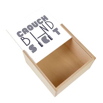 Boite Coffret en Bois - Fabulous - Crouch Bind Set ! Anglais (11 x 11 x ...