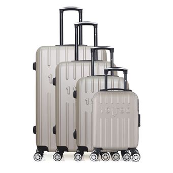 Set de 4 gentleman farmer - abs archie m 4 roues - beige - Set de 3 ...